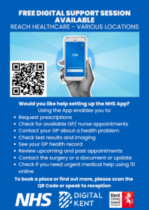 NHS App drop-in session - Reach Healthcare